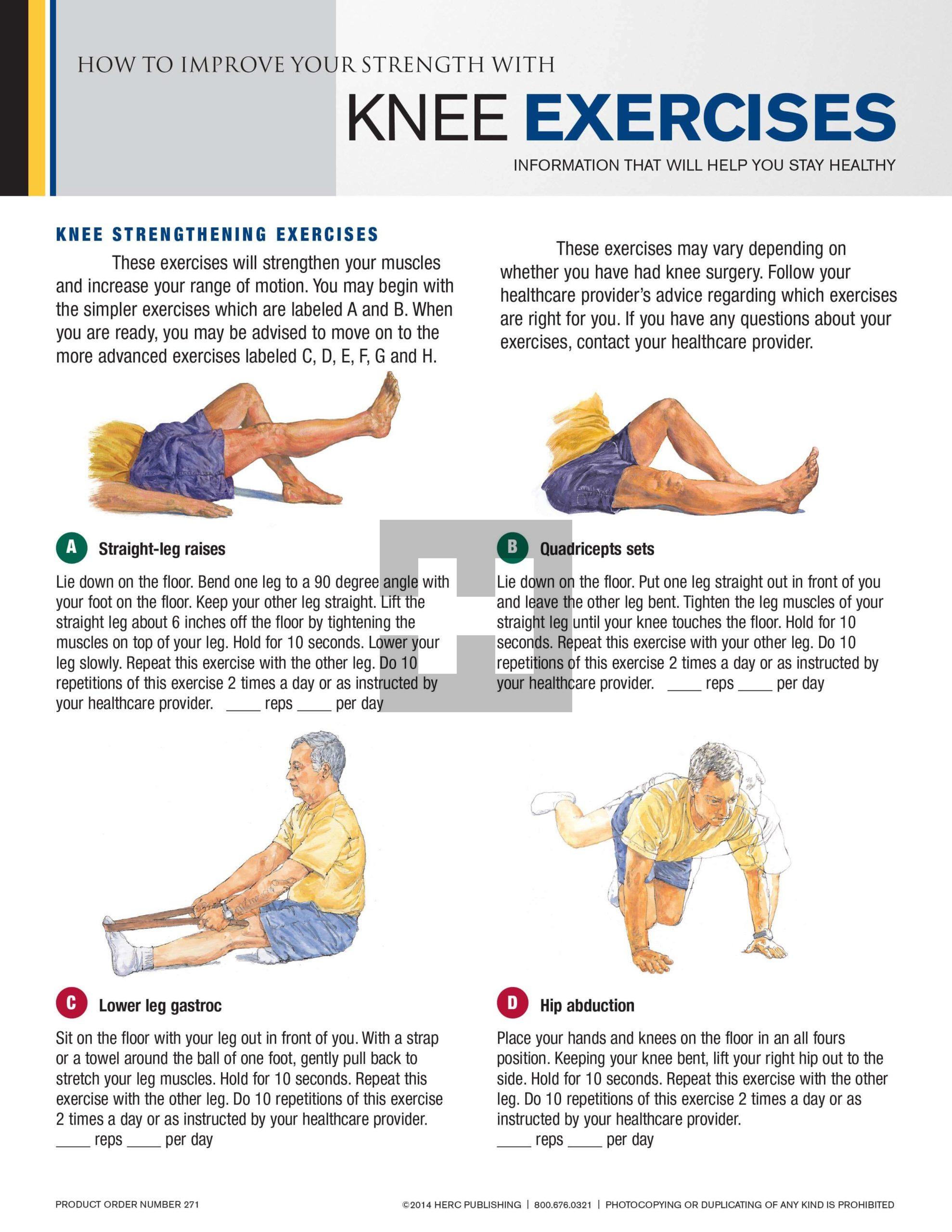 Knee Exercises HERC Publishing Knee Exercises HERC Publishing