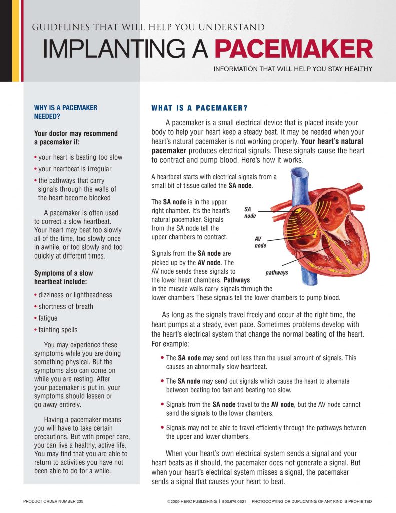 Implanting A Pacemaker Herc Publishing